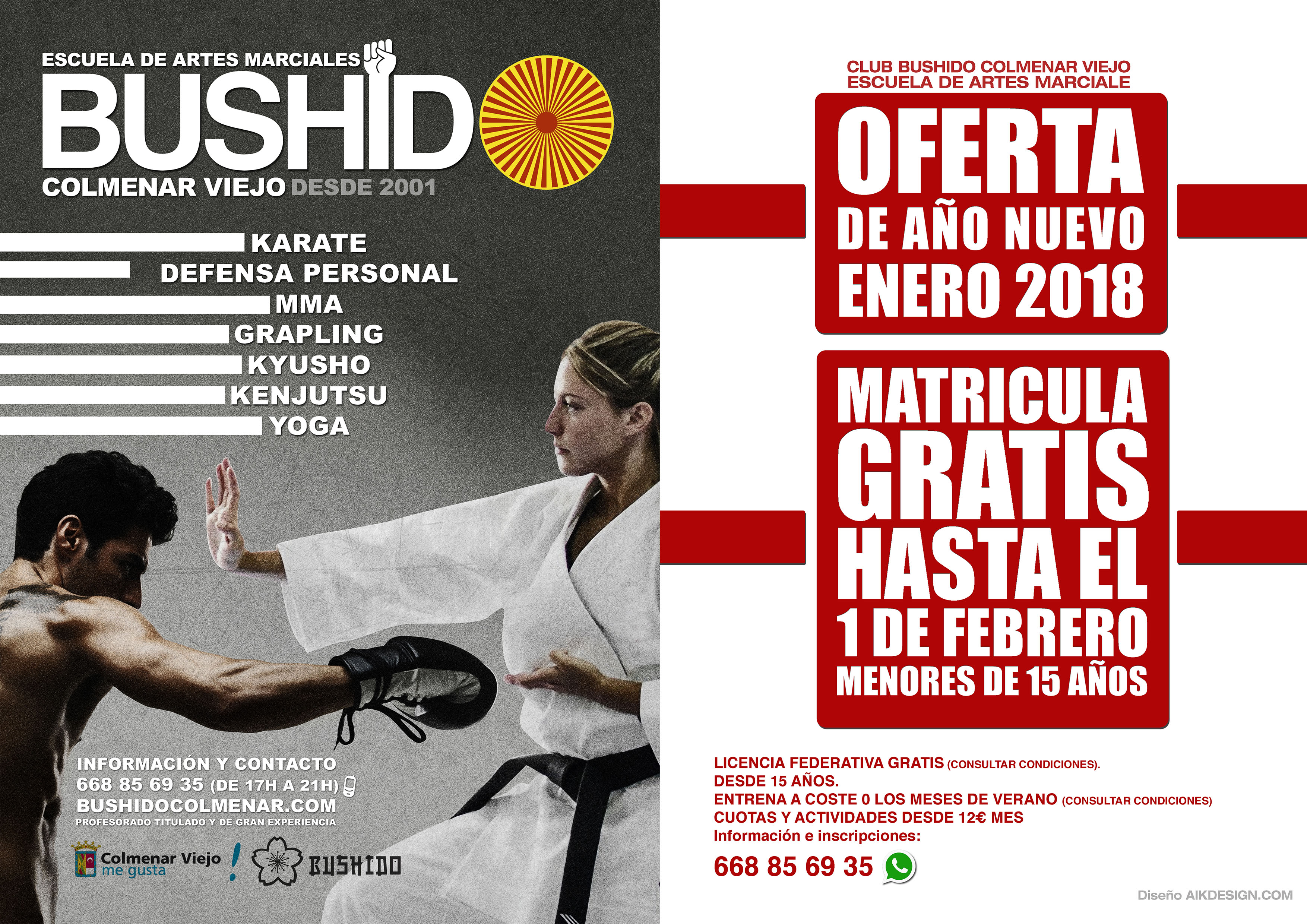 FLYER A DOS CARAS (BUSHIDO)